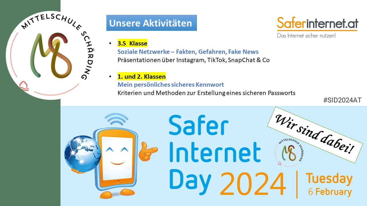 Safer Internet Day 2024 – Wir sind dabei! » Cluster APS Schärding